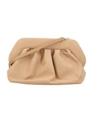 THE MOIRÈ Bios Pleated-frame Clutch Bag - Biscuit