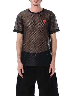 Play Comme Des Garcon Playful Graphic Tee For - Black
