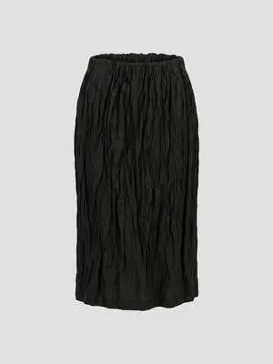 TOTEME Wrinkled Cotton Mini Skirt