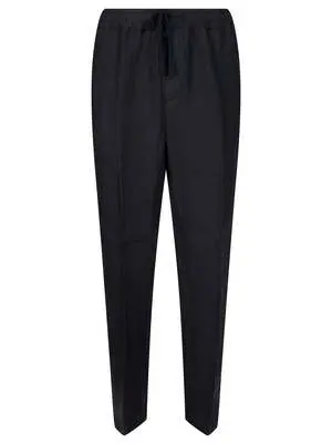 Altea Linen Trousers Mattia - Blu