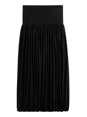 TOTEME Soft Gathered Long Skirt In Viscose