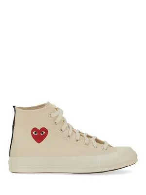 CONVERSE X COMME DES GARONS PLAY Sneaker With Logo - White