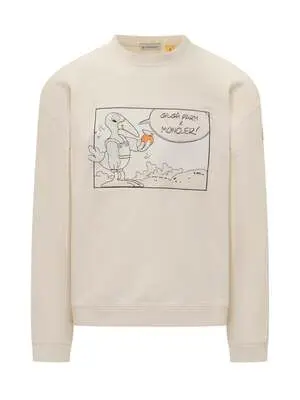 MONCLER X DONALD GLOVER 5 Sweatshirt - Bianco