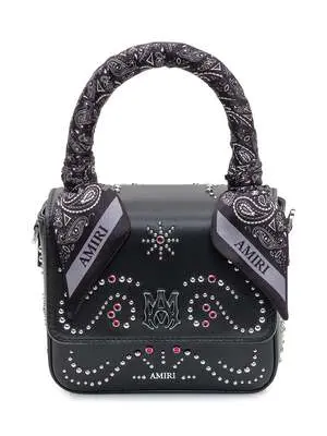 Amiri Mini Studded Handbag - Black