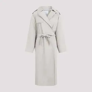 THE FRANKIE SHOP Riva Cotton Trench Jacket - Nude & Neutrals