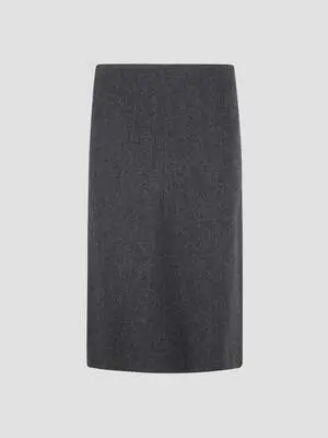 TOTEME Elegant Twill Suit Skirt In Mini Length