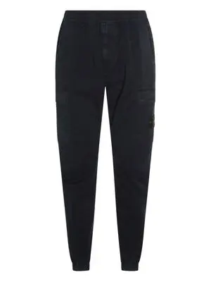 Stone Island Vertical Pockets With Hidden Zips Trousers - Blue