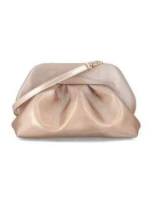 THE MOIRÈ Bios Weaved Clutch - Golden