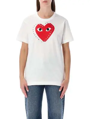 Play Comme Des Garcon Minimalist Graphic T-shirt With Bold Print