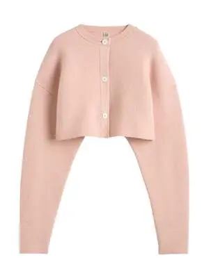 TOTEME Cropped Oversized Cardigan