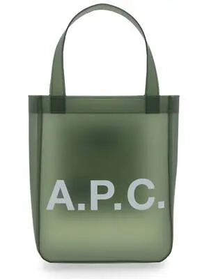 A.p.c. Mini Tote Handbag 'lou' Small - Green