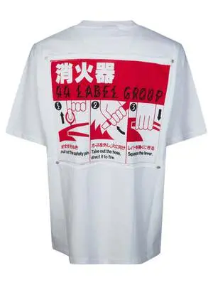 44 LABEL GROUP Mini Front Print T-shirt - Bianco