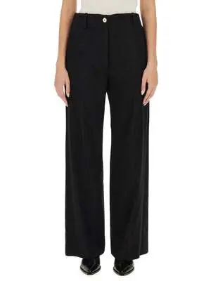 PATOU Iconic Wide-leg Trousers - Black