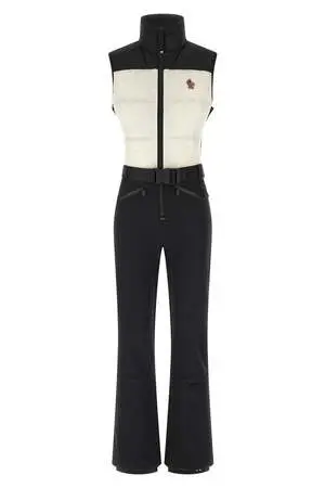 Moncler Water-resistant Zip Closure Coat With Detachable Belt - Black