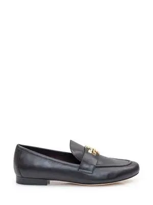 Tory Burch Elegant Bovine Leather Loafers - Perfect Black