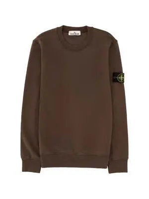 Stone Island Ribbed Neckline Sweater - Marrone
