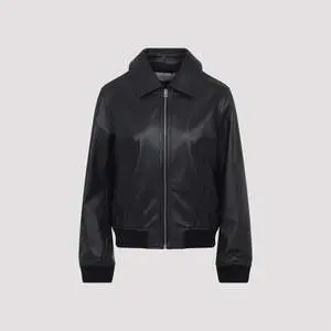 YVES SALOMON Elegant Lamb Skin Jacket For - Black