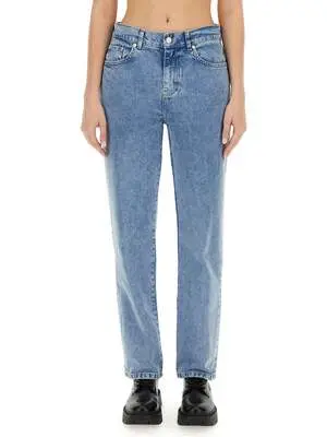 Moschino Boyfriend Fit Pants - Denim