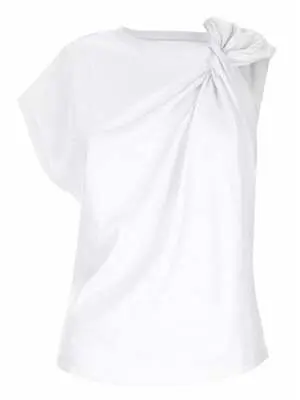 Isabel Marant Étoile Fitted Cotton Top With Knot Detailing
