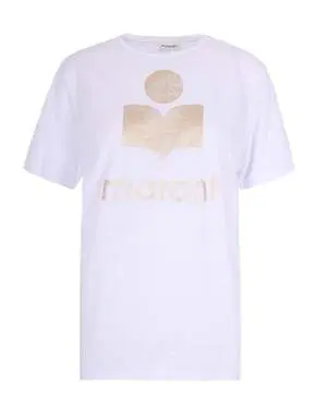 MARANT ETOILE Mini T-shirt - White/light Gold