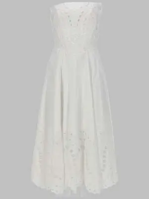 Charo Ruiz Ibiza Embroidered Cotton-blend Mini Dress