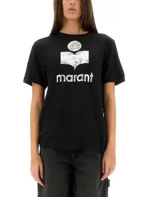 MARANT ETOILE Logo T-shirt - Black