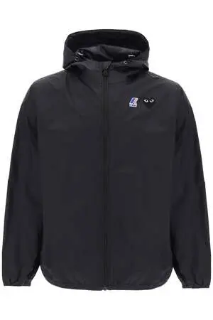 Play Comme Des Garcon Emblem Graphic Jacket For - Black