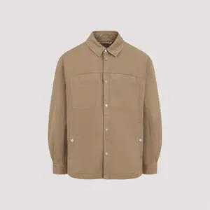 MORDECAI Flap Pocket Stripe Back Shirt - Green