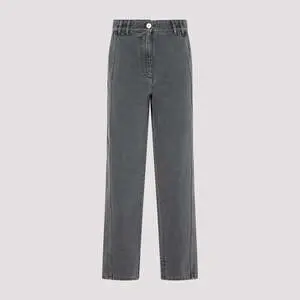 PATOU Organic Cotton Denim Cargo Trousers - Grey
