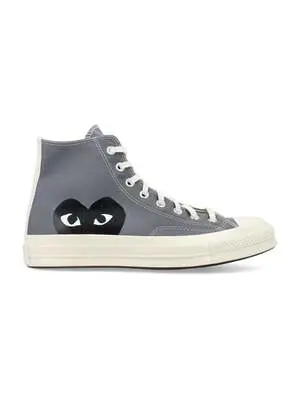 CONVERSE X COMME DES GARONS PLAY Canvas Chuck 70 Hi Top Sneaker - Grey