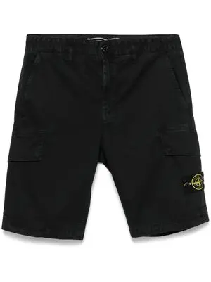 Stone Island Mini Cargo Shorts - Black