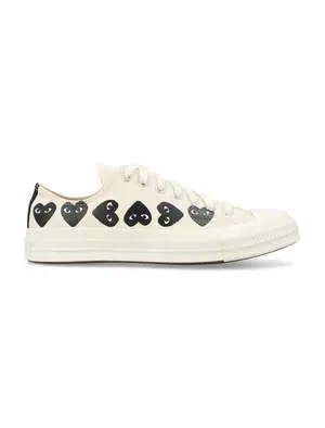CONVERSE X COMME DES GARONS PLAY Multi Heart Low Top Sneakers - Beige