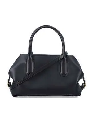 THE MOIRÈ Talia Trunk Small Vegan Fabric - Black
