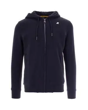 K-WAY Active Zip-up Hoodie With Drawstring Hood - Blue Depth