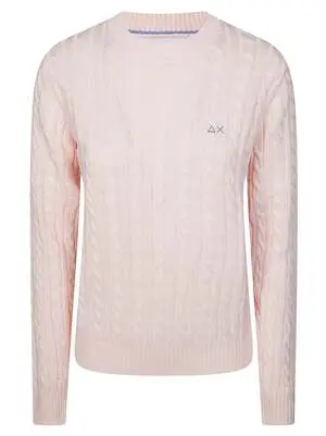 SUN 68 Mini Cable Knit Sweater - Rosa