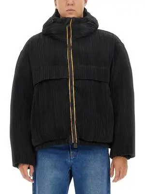 K-WAY Claudeny Plisse Thermo Heavy Jacket - Black