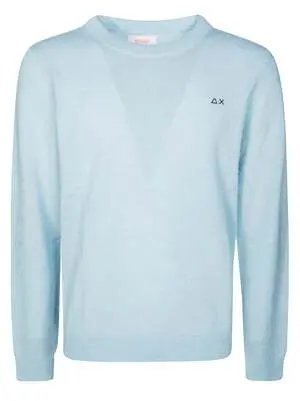 SUN 68 Alpaca Knit Sweater For Fw25 Collection - Azzurro