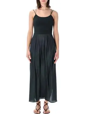 SESSUN Elegant Mini Dress With Fluid Silhouette Size - Smoke Green