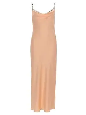 Rabanne Chain Strap Slip Maxi Dress