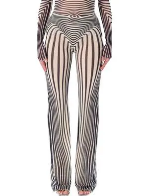 JEAN PAUL GAULTIER Maxi-length Bodysculpting Tulle Pants