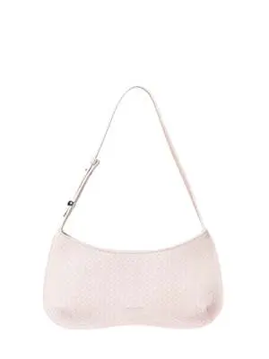 Jacquemus Mini Handbag With Adjustable Strap And Woven Texture - Pink