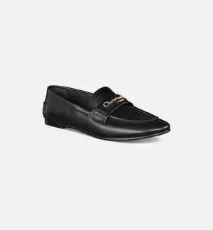 Dior Quilted Cannage Calfskin Ballet Flats - Black
