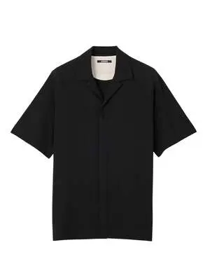 Jacquemus Elbow-length Sleeve Bowling Shirt - Black