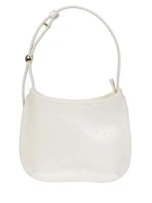 Jacquemus Le Petit Bisou Leather Shoulder Bag - Ivory