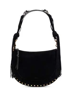 Isabel Marant Étoile Suede Shoulder Bag With Fringe And Studs
