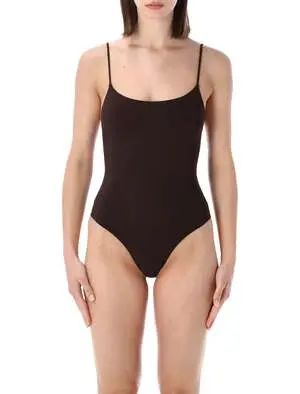 LIDO Timeless Mini One-piece Swimsuit With Adjustable Straps - Brown