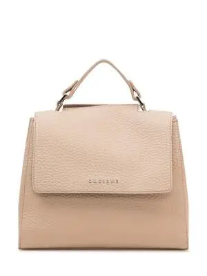 Orciani Soft Mini Handbag With Paint Accents - Sabbia
