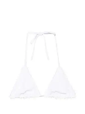 Jacquemus Triangle Bikini Top With Lace Detail