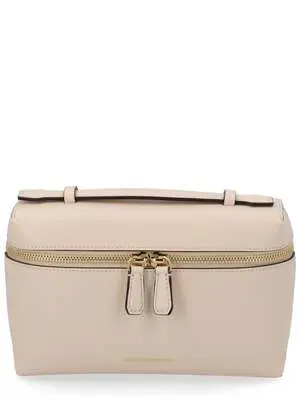 Victoria Beckham Chain Pouch Bag Mini In Leather - Pink