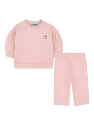 Kenzo Mini Comfort" Sweatshirt And Pants Set - Pink